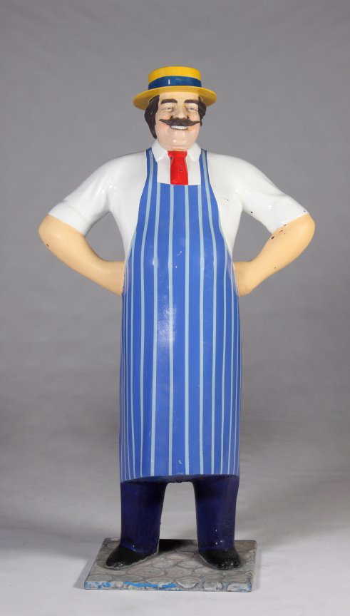 98: LIFE-SIZE WAITER FIGURE