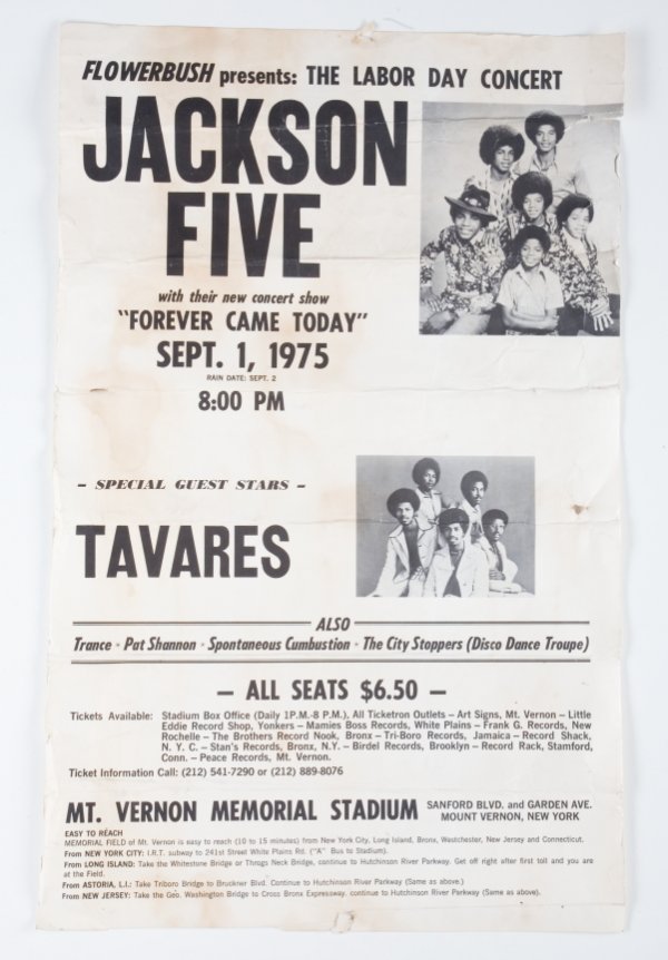 319: JACKSON 5 EARLY CONCERT POSTER