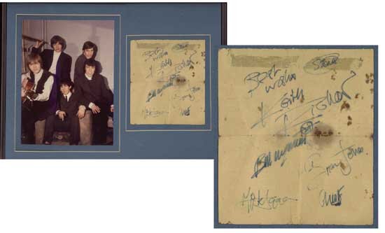 The Rolling Stones Vintage Ink Signatures
