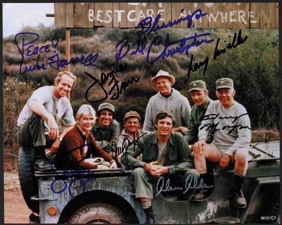 MASH Cast Signed Photo