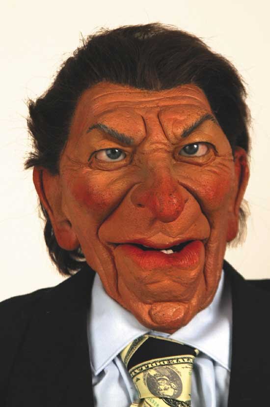 Ronald Reagan Spitting Image Puppet