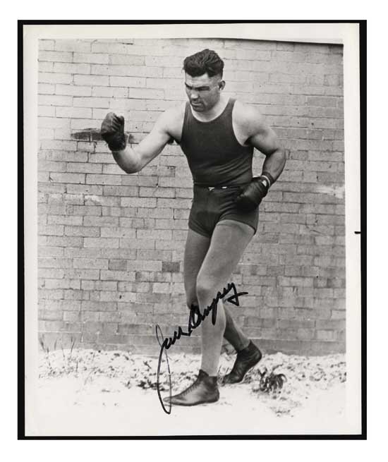 Jack Dempsey Signed 8 X 10 Photo Psa/dna
