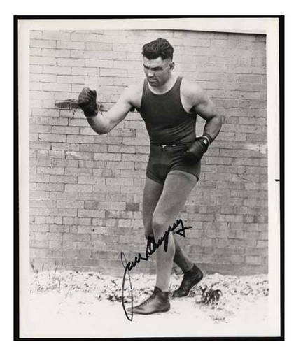 Jack Dempsey Signed 8 X 10 Photo Psa/dna