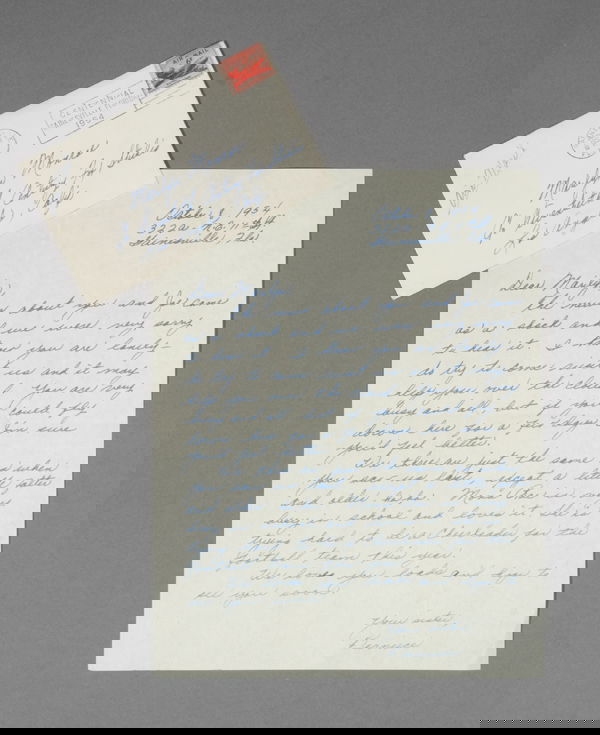 119: MARILYN MONROE BERNIECE MIRACLE LETTER