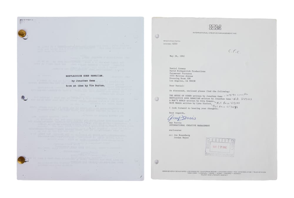 Beetlejuice | "beetlejuice Goes Hawaiian" Sequel Unpublished Script And ...