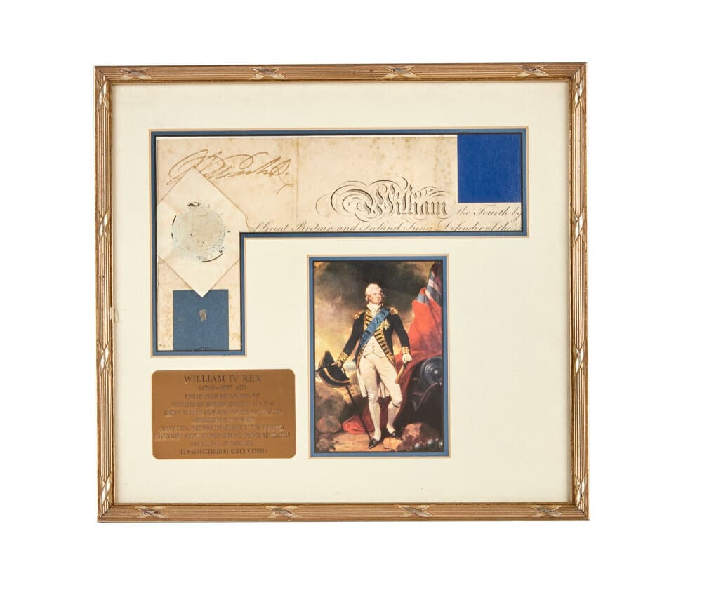 King William Iv | Signed Partial Document Auction