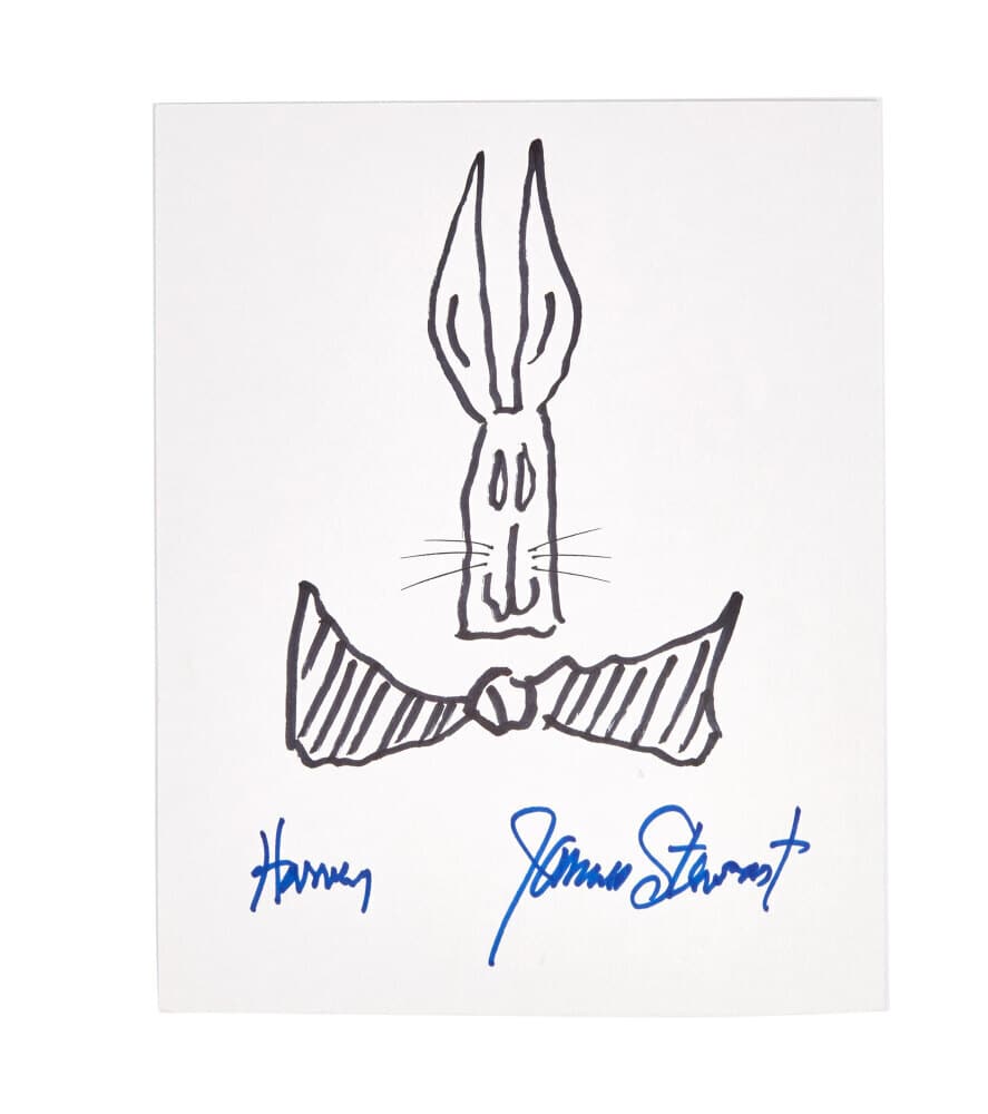 James Stewart | Signed "harvey" Rabbit Illustration Auction
