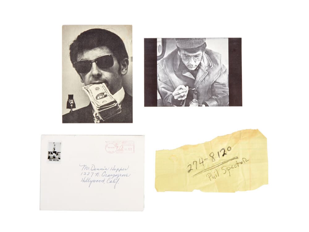 Dennis Hopper | Phil Spector "snow" Holiday Cards Auction