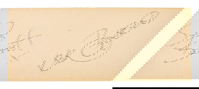 Pink Floyd Syd Barrett Signed Autograph Cut