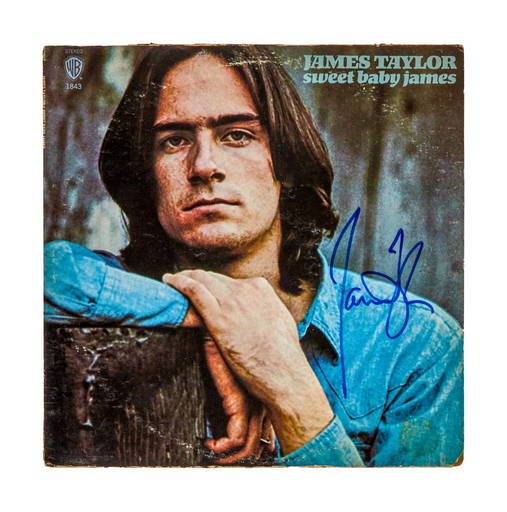 James Taylor | Signed "sweet Baby James" Record Album Sleeve