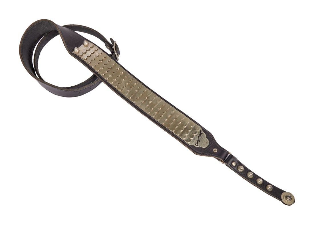 Zz Top | Dusty Hill Vox Python Guitar Strap Auction