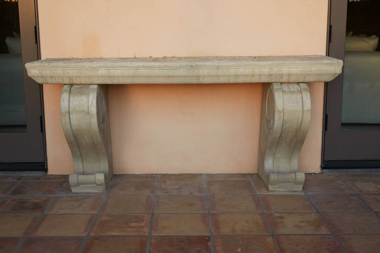 Raquel Welch | Faux Stone Console Table