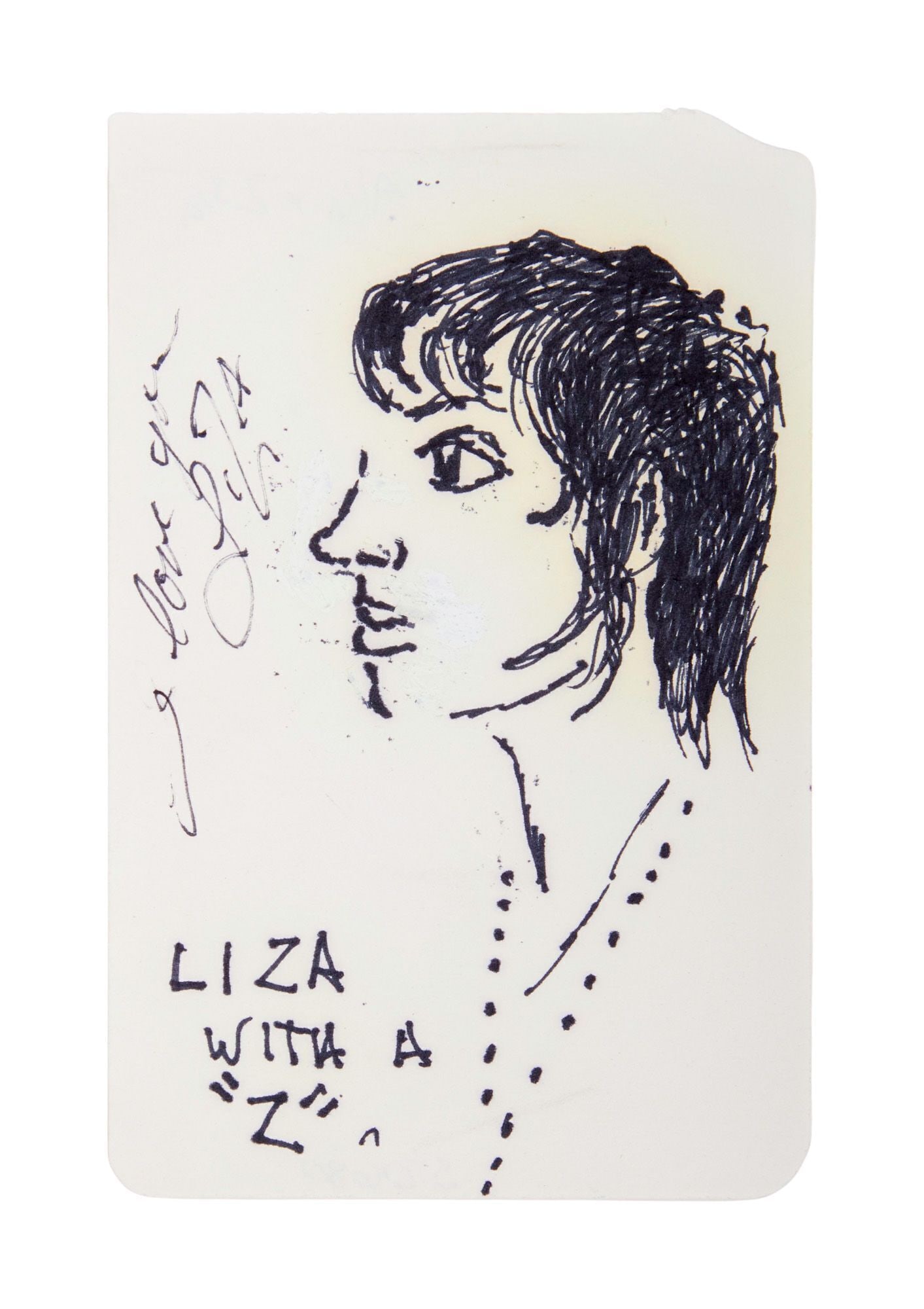 Tony Bennett | Original Liza Minnelli Autographed Sketch Auction