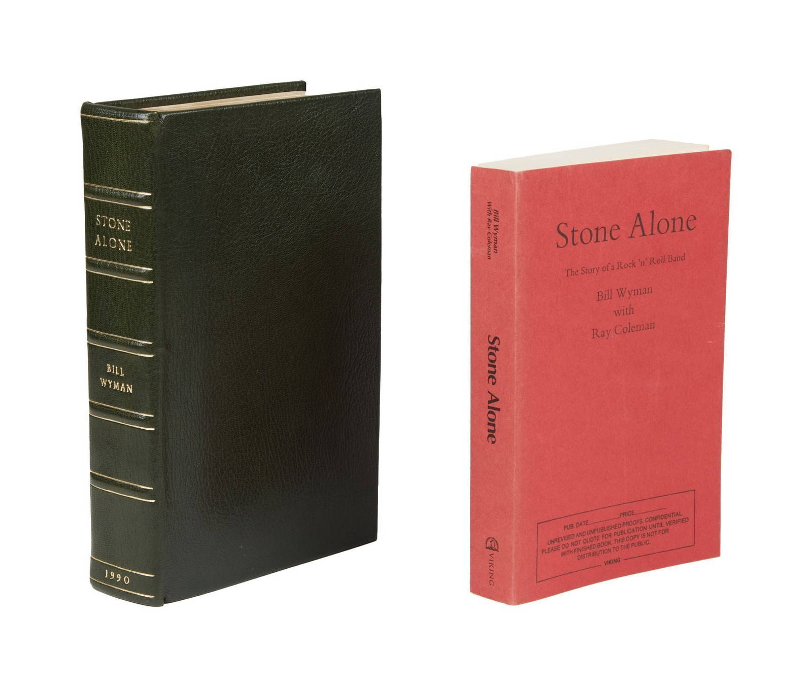 The Rolling Stones | Bill Wyman Custom Bound And Advance Copies Of ...