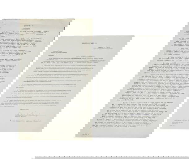 Star Wars | George Lucas Signed "birth Of Star Wars" Contracts