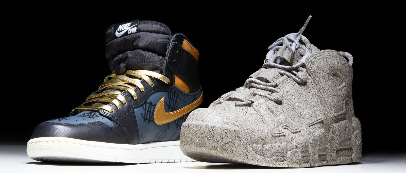 Rick Ross | Air Jordan 1 Retro High Og "custom Wingstop" Sneakers And ...