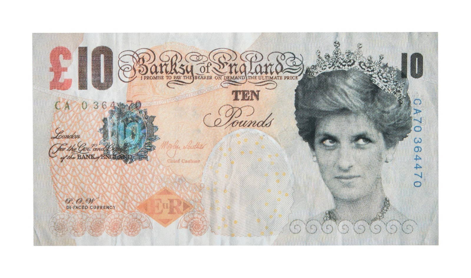 Banksy | "di-faced Tenner" Ten Pound Note Print Auction