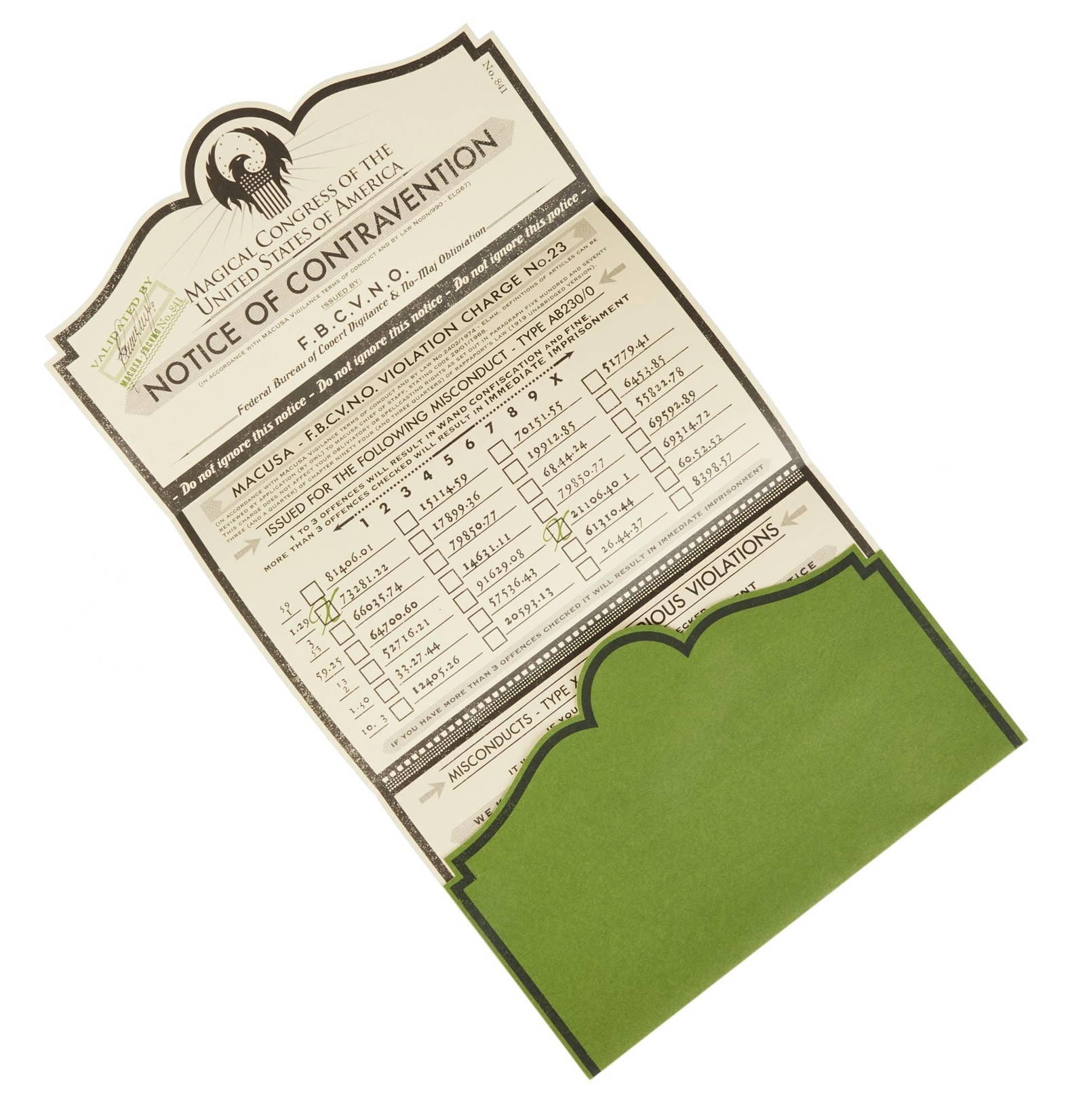 Fantastic Beasts And Where To Find Them | Notice Of Contravention Prop ...