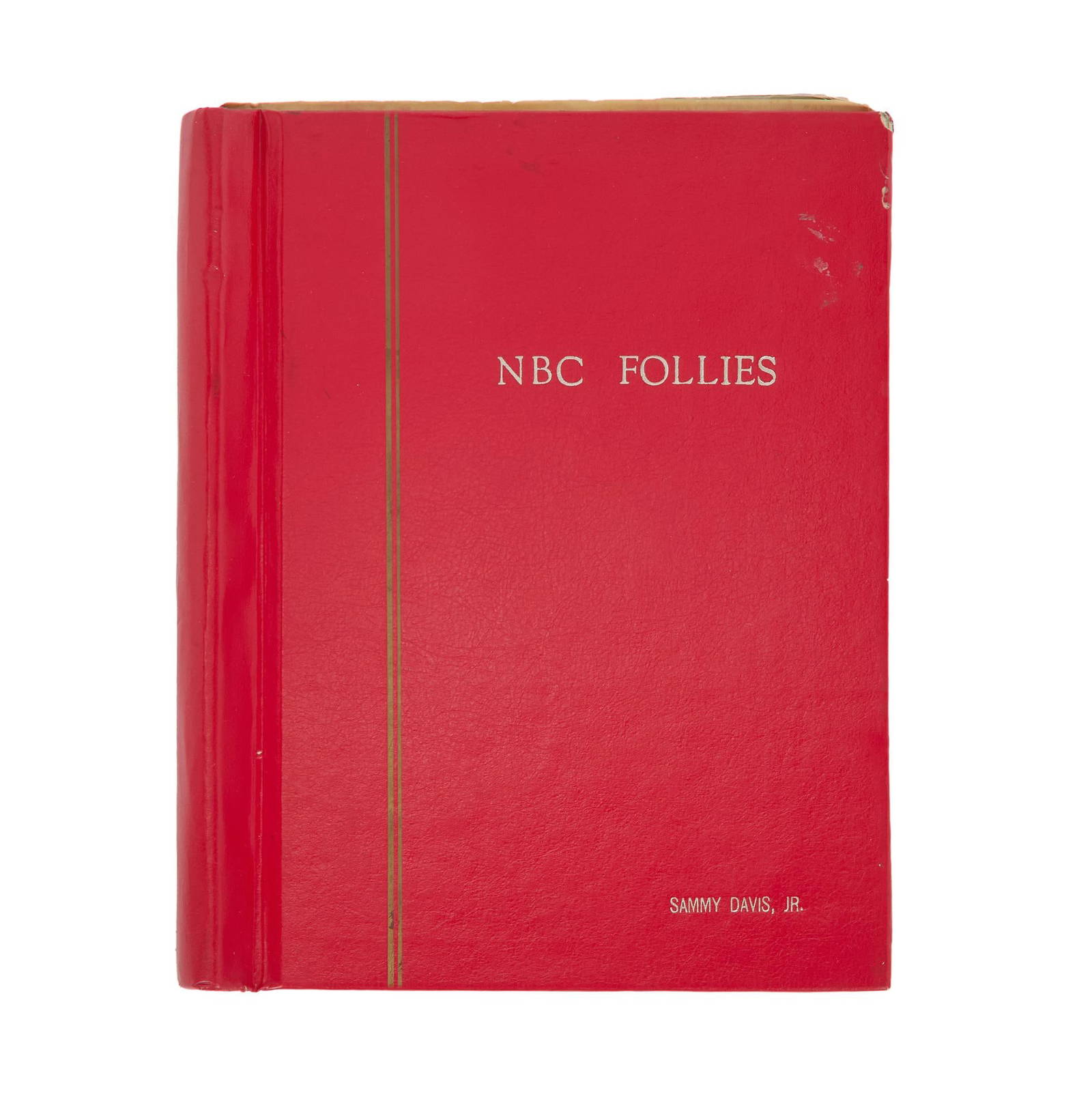 Nbc Follies | Sammy Davis Jr Script In Embossed Script Binder Auction