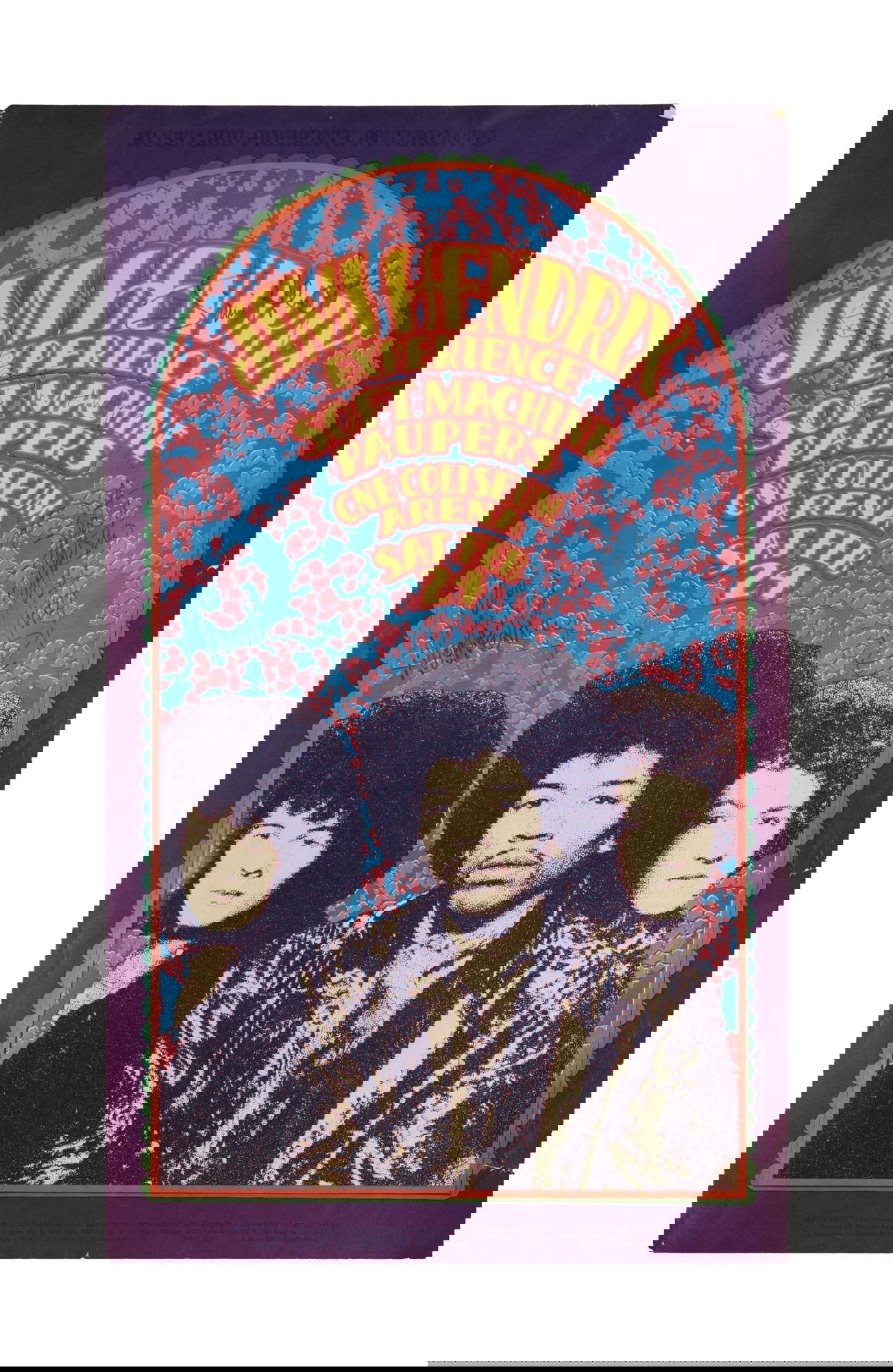 Jimi Hendrix Experience | 1968 Band Signed Canadian Poster Auction