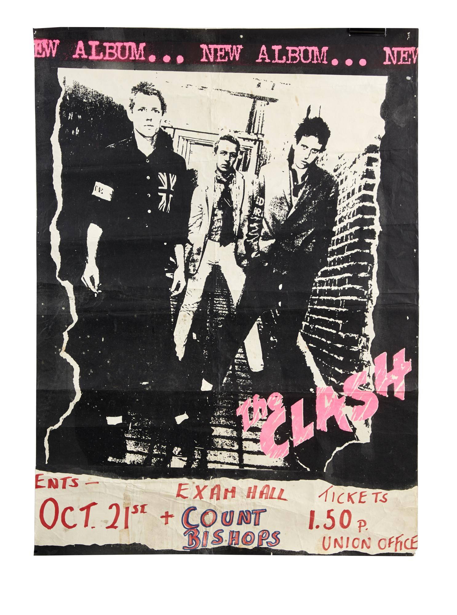 The Clash | 1977 "out Of Control" Tour Dublin Promotional Poster Auction