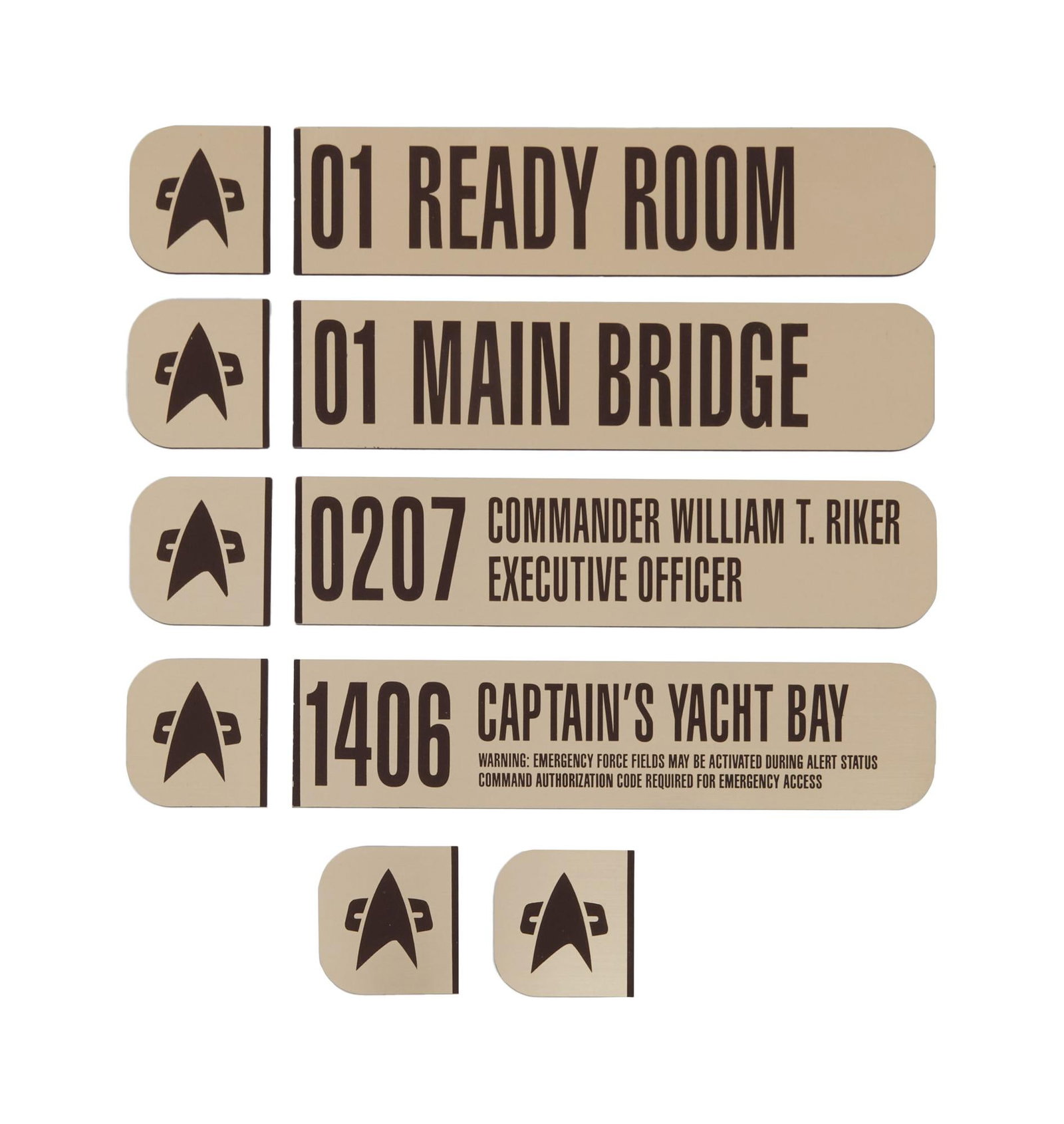 Star Trek: Insurrection | Enterprise-e Door Signage - Jun 19, 2025 ...