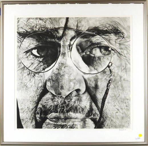 Charles Delong "2 1/2" Square" Lithograph