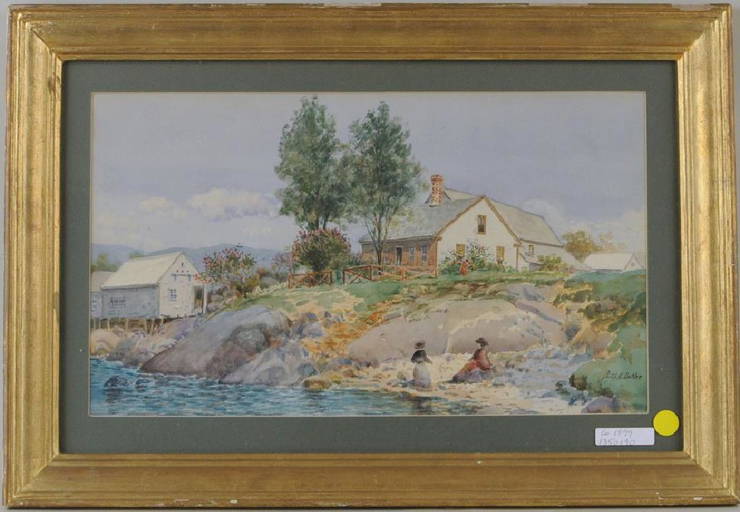 Philip A. Butler, "House by Lake" - Jun 14, 2017 | Schwenke Auctioneers ...