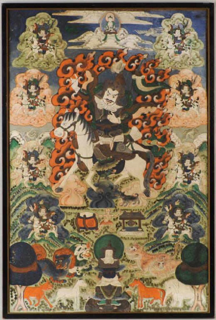 Tibetan Thangka Of Gesar Of Ling - Sep 27, 2017 | Schwenke Auctioneers ...