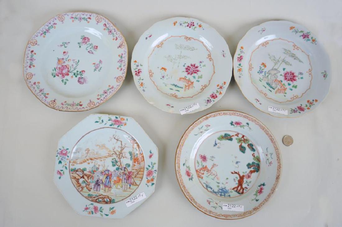 Group Five Chinese Export Plates