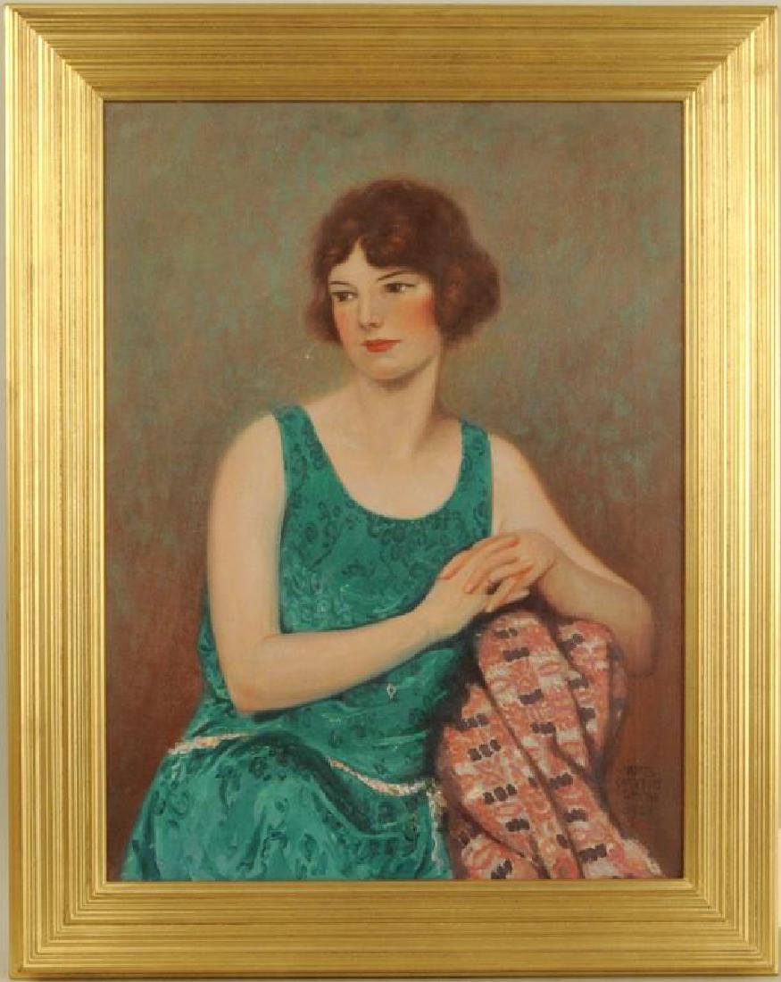James Calvert Smith Portrait Of A Lady, 1922 O/c