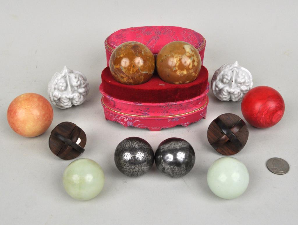Six Pairs of Chinese Exercise Balls - Nov 20, 2019 | Schwenke ...