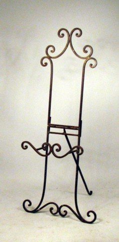Painted Wrought Iron Easel