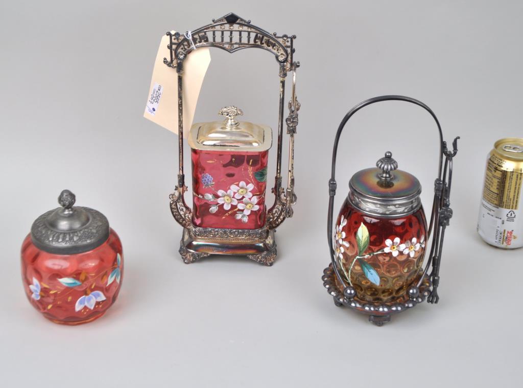 Three Victorian Pickle Castors