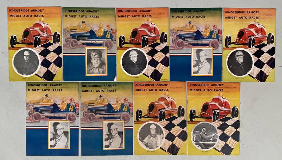 Nine Original 1940's Midget Auto Race Programs - Dec 12, 2021 ...