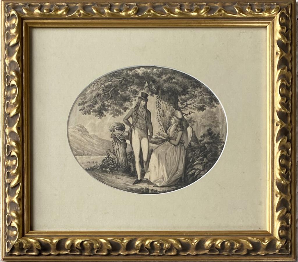 Koller, Framed Ink Drawing, German 18th C.
