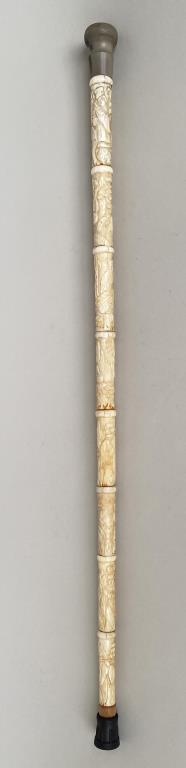 Elaborately Carved Bone Cane - Mar 21, 2023 | Schwenke Auctioneers in CT