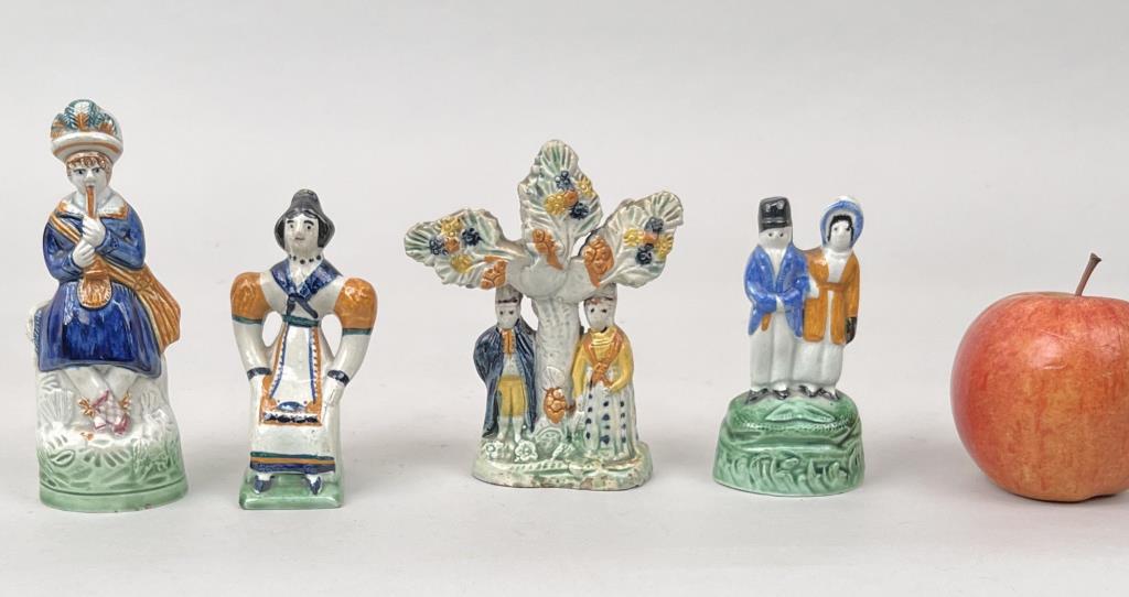 Group Four Prattware Small Figures