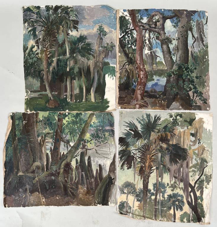 Savage, Group Four Tropical Oil Studies Auction