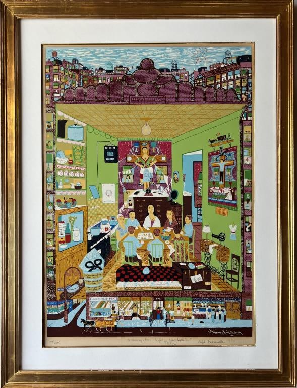 Fasanella, "family Dinner" Serigraph Auction