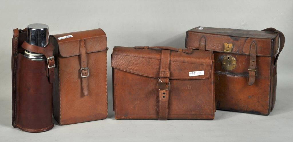 Vintage Leather British Officer's Field Mess Kit