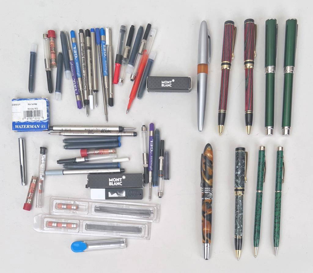 Group Nine Estate Pens & Refills Auction