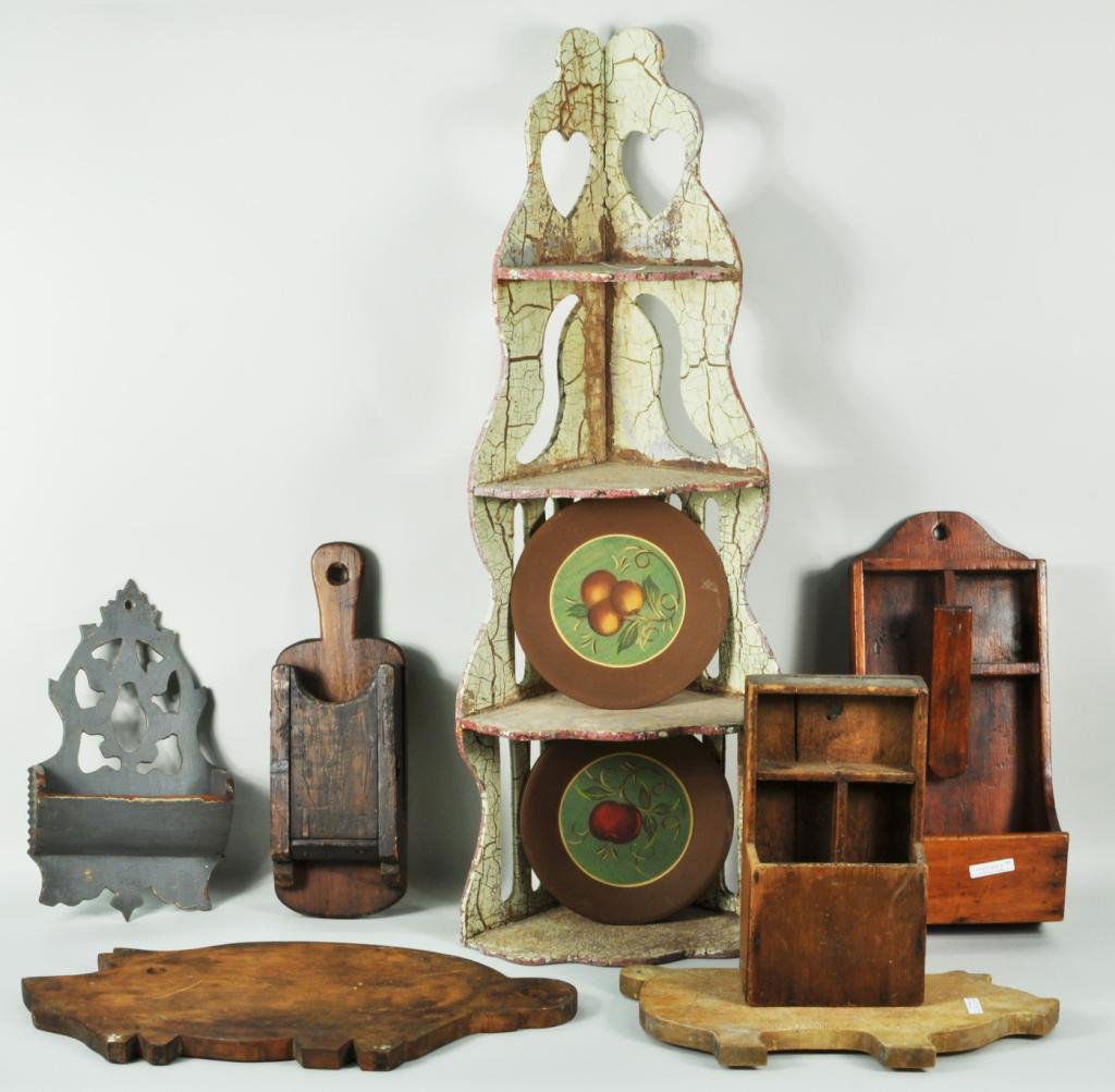 Large Group Primitive Wood Items