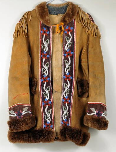 Inuit Beaded Moose Hide & Velvet Jacket - Mar 08, 2015 | Schwenke ...