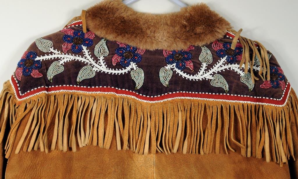 Inuit Beaded Moose Hide & Velvet Jacket