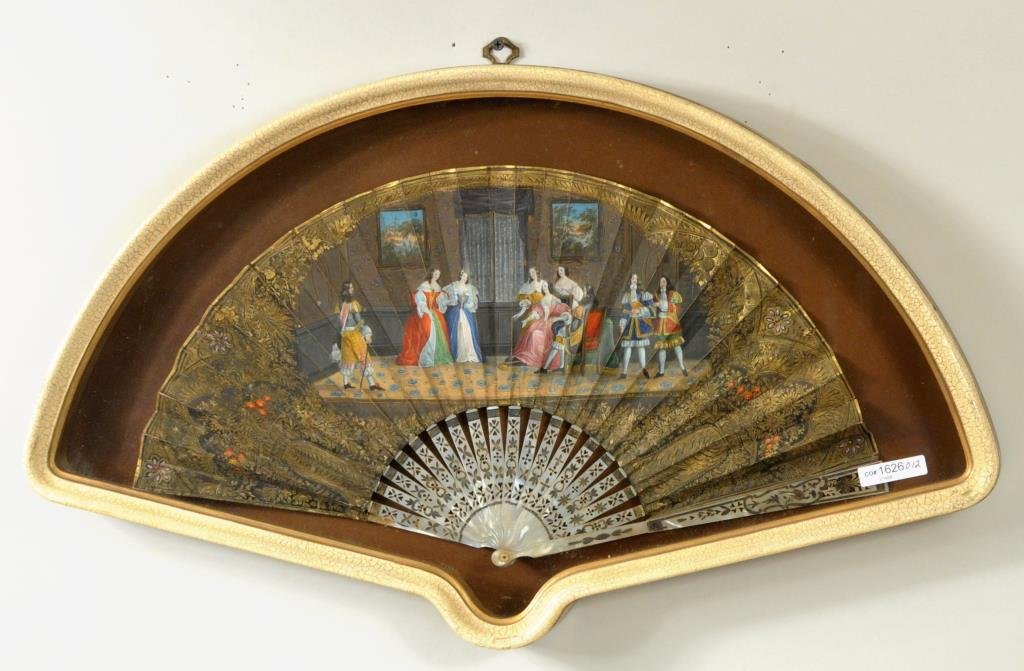 Continental Hand Painted Paper Fan