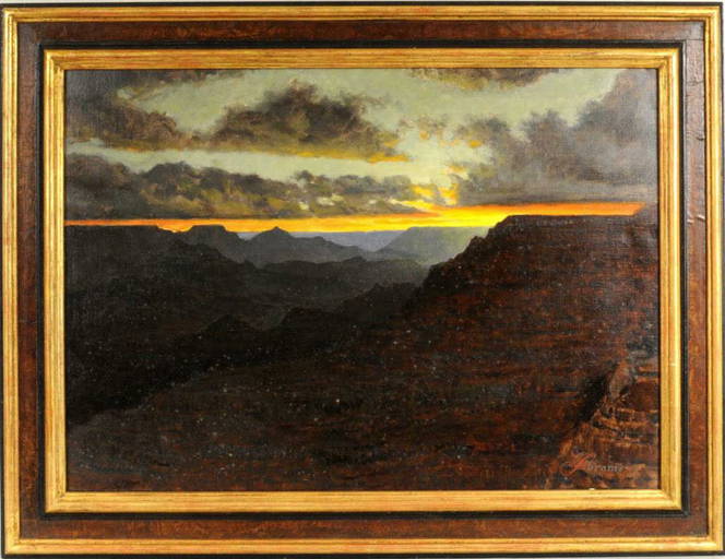 Herbert E. Abrams "grand Canyon Sunset" O/c