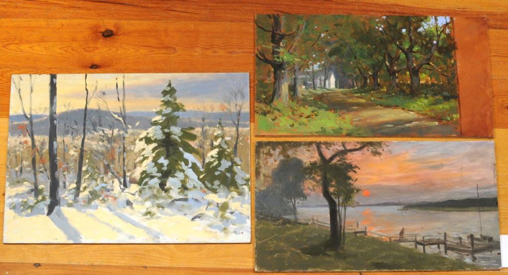 From Estate Herbert E. Abrams Three Landscapes