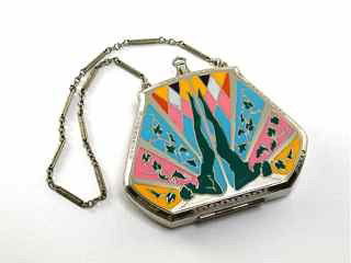54: 1920s J.M. Fisher Art Deco Compact