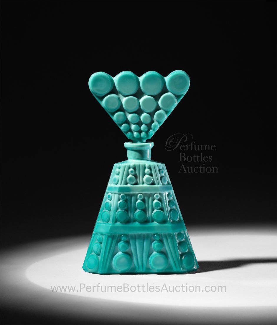 Rare Czech Ingrid Perfume Bottle Art Deco Geometric Design Auction